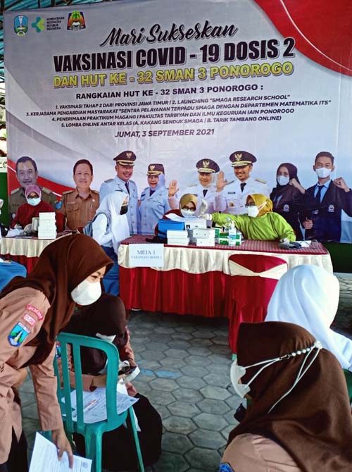 Ponorogo Targetkan 15 Ribu Vaksin Untuk Pelajar - Suara Kumandang Indonesia